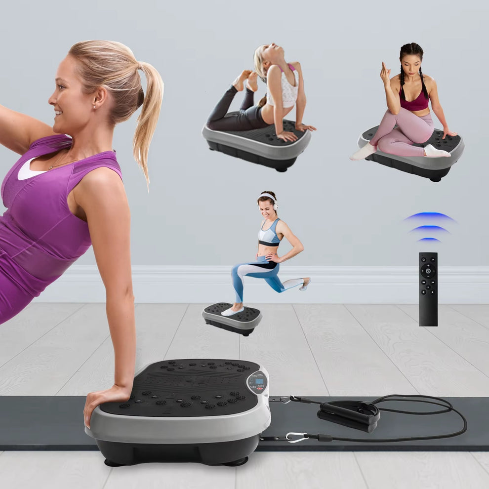 Pulses Fit Vibration Plate Exercise Machine Fat-Burning Home Fitness ...